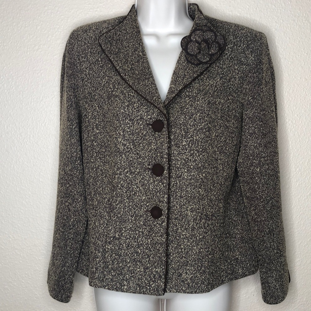 Jessica Howard Petite Mutl-Color Jacket Vintage - Gem